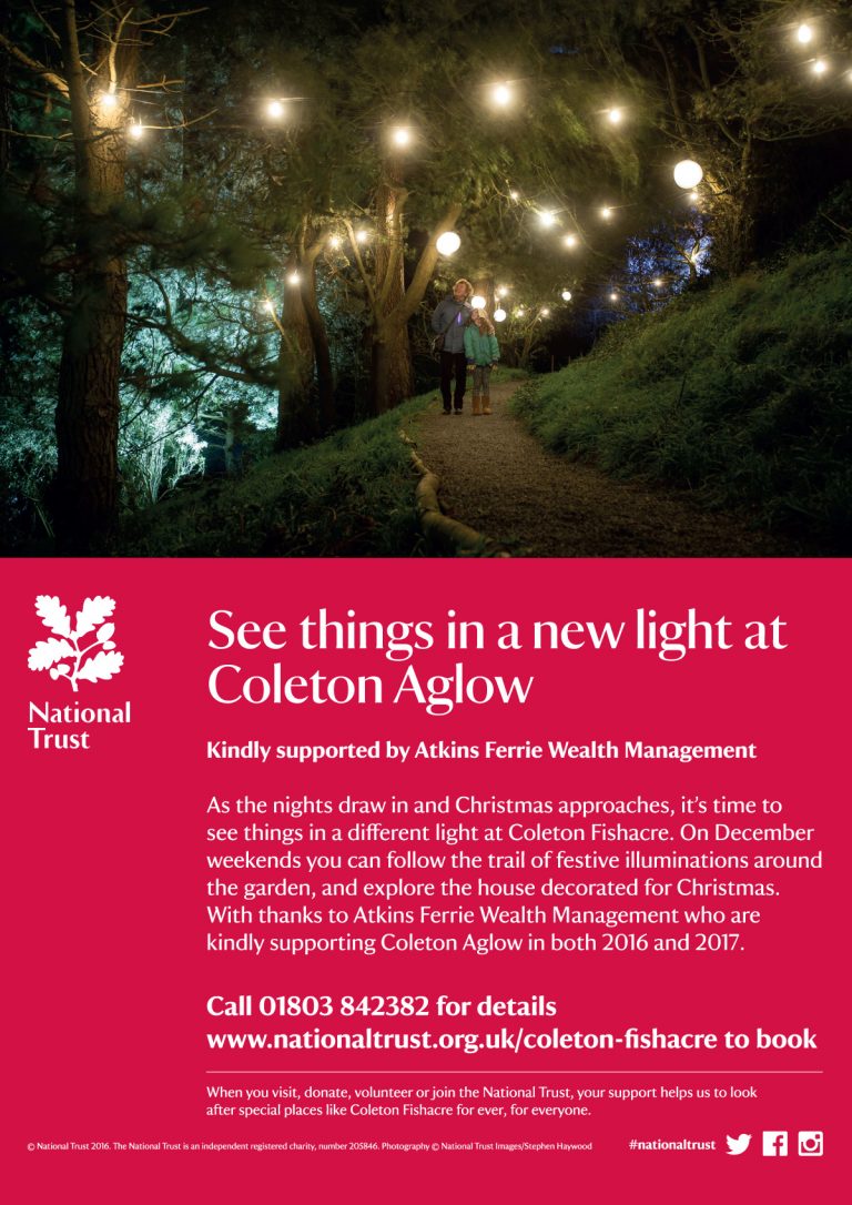 Coleton Aglow supported by AFWM | National Trust | Kingswear | Devon